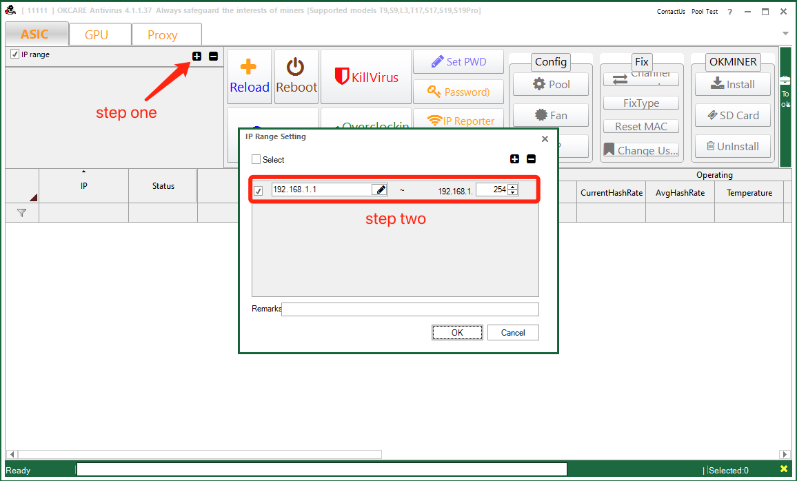 OKCARE - This section describes the functions of the ASIC module – OKMINER