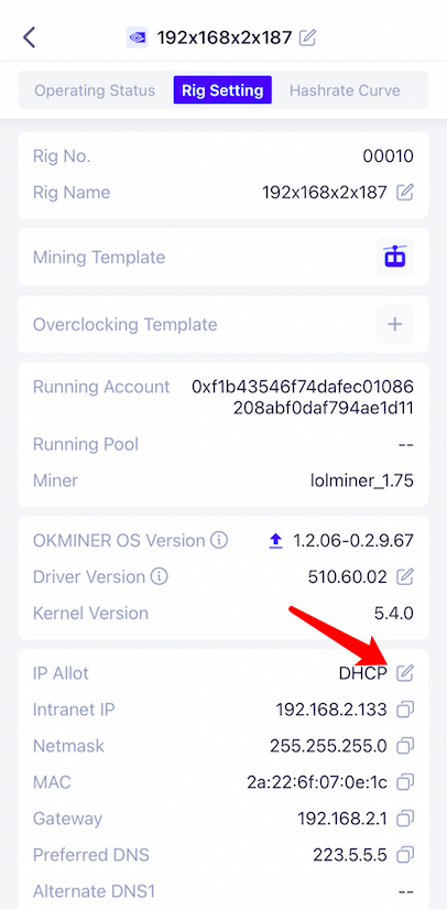 Static IP – OKMINER