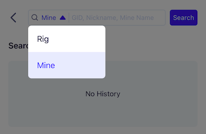search function – OKMINER