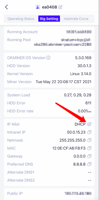 Static IP – OKMINER